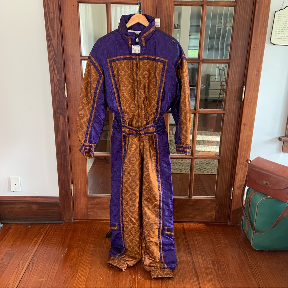 Nos 1980’s Skea Paris Vail One Piece Ski Suit - Gem